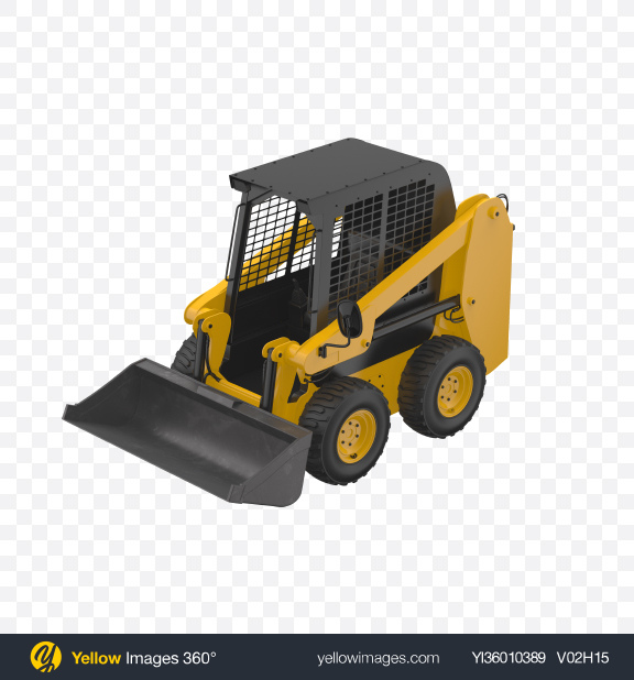 Yellow Bobcat Machine Logo