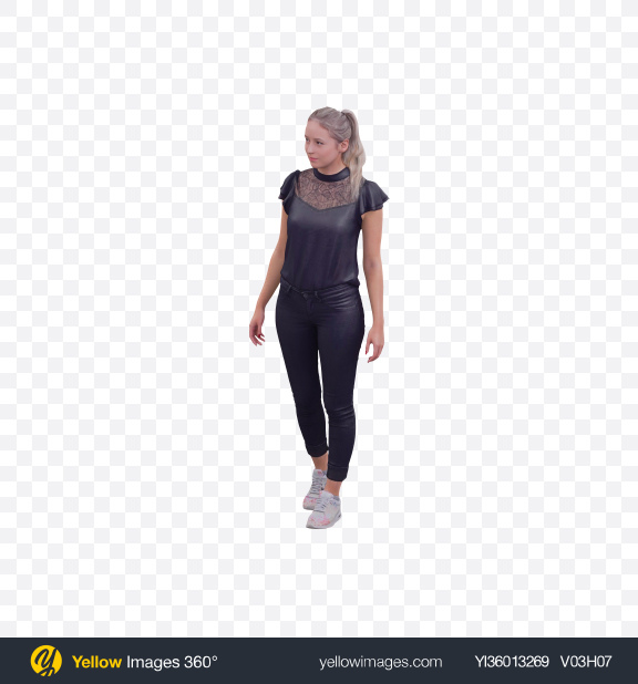 Woman Standing Side View